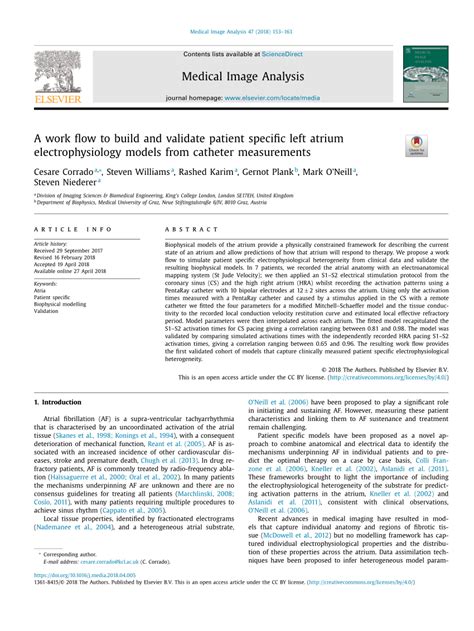 pdf a work flow to build and validate patient specific left atrium