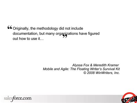 Writing Within An Agile Development Environment Ppt