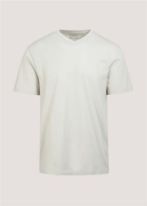 Grey Essential V Neck T Shirt Matalan