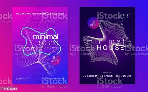 네온 Dj 플라이어 전기 댄스 음악입니다 전자 사운드 이벤트 클럽 축제 포스터입니다 테크노 트랜스 파티 Dj에 대한 스톡 벡터