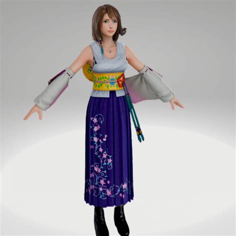 Dissidia Nt Yuna Summoner Dress 3d Model By Breakaway