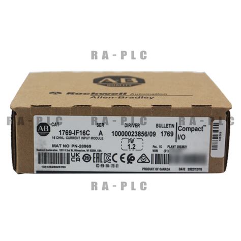 New Factory Sealed Ab 1769 If16c Compactlogix 16 Pt Ai Current Module