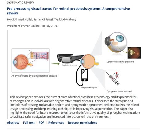 Heidi Ahmed Holiel On Linkedin Retinalprosthesis Visualaid Medicaltechnology