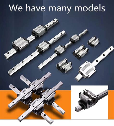 High Rigidity Precision Steel Linear Rail Linear Guide Hg Series Hgh45ca Hgw45cc For Cnc Machine ...