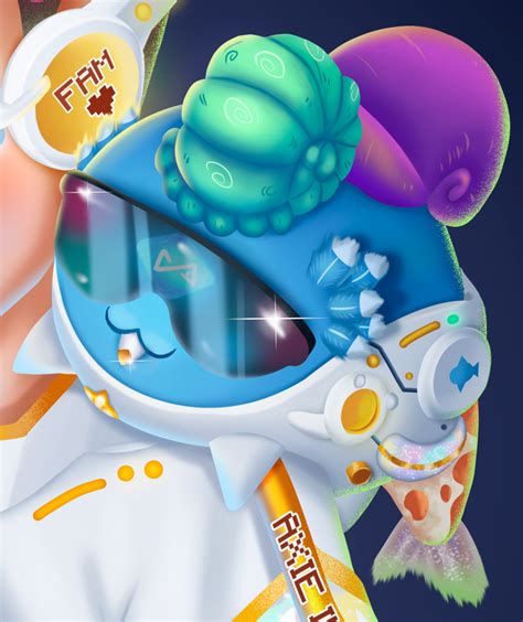 eng spa i drawed an axie player with his mystic axie ♥ davideazul