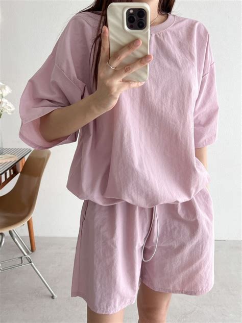 바스락 셋업 반팔반바지세트 헬로마켓