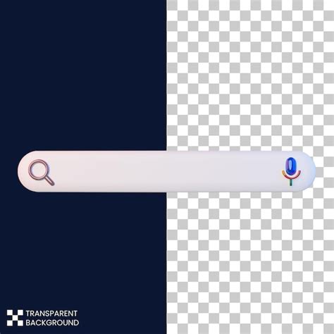 Premium Psd Blank Search Bar 3d Rendering