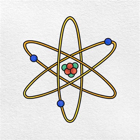 How To Draw An Atom Helloartsy