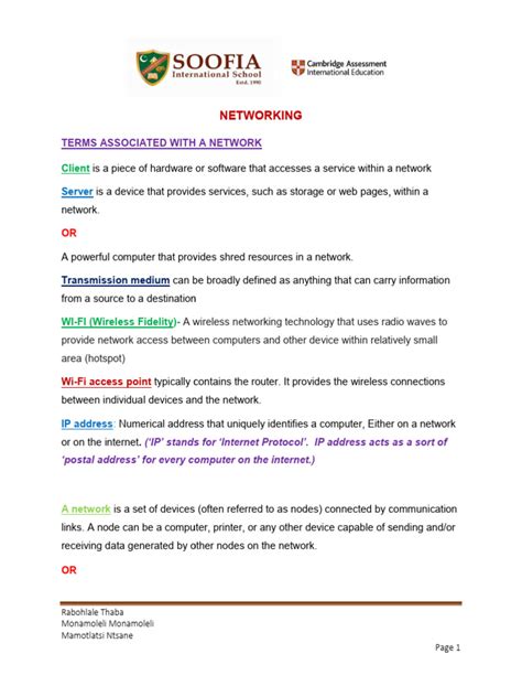networking pdf computer network internet