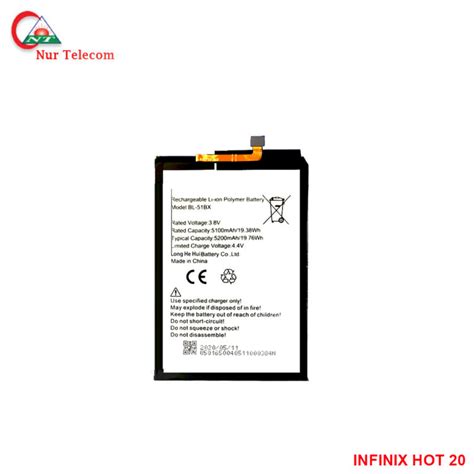 Infinix Hot 20 Battery Price In Bangladesh Nur Telecom