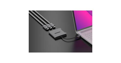 Sitecom USB C Naar Triple HDMI Adapter Grijs