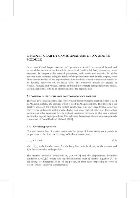PDF NON LINEAR DYNAMIC ANALYSIS OF AN ADOBE MODULE DOKUMEN TIPS