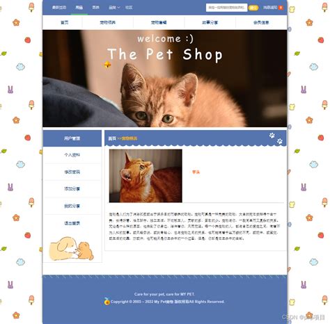 Phpmysql宠物网站phpmysql网站 Csdn博客