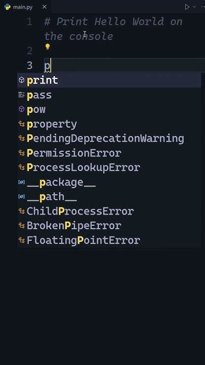 Hello World Using Python Youtube