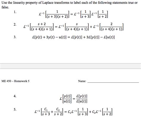 Solved Use the linearity property of Laplace transforms to | Chegg.com