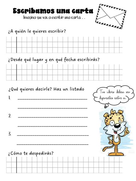 Escribamos Una Carta Profe Social