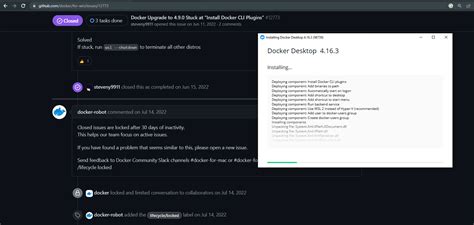 Docker Desktop Version Installation Stuck At Deploying Component Install Docker CLI