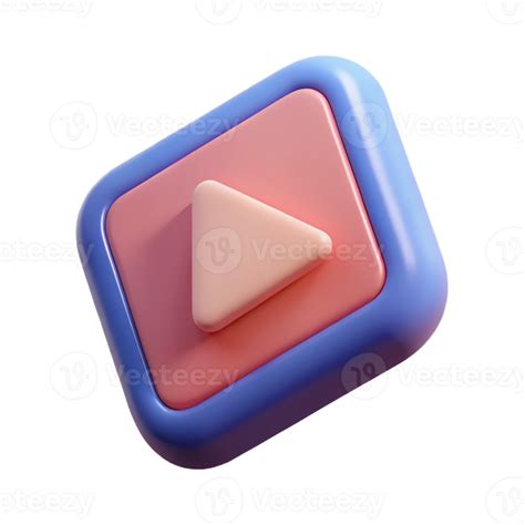 Calm Captivating Play Button Pictogram Geometric Symmetrical Crisp Edges Flat Color With