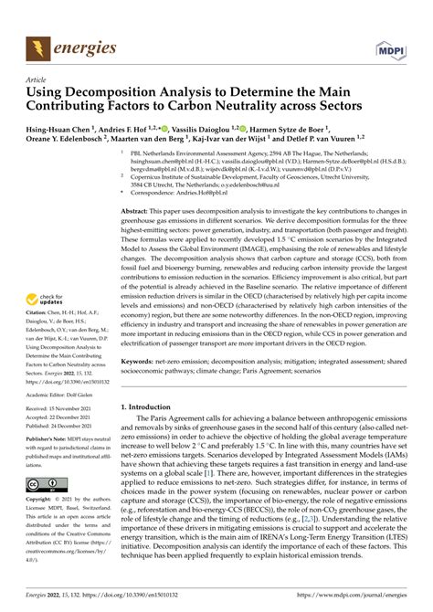 Pdf Using Decomposition Analysis To Determine The Main Contributing