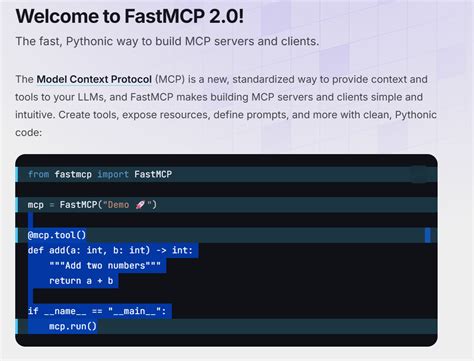 fastmcp 小众ai