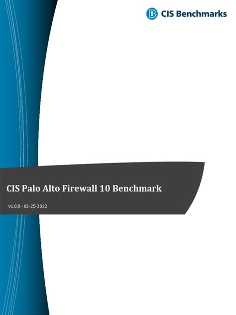 Cis Palo Alto Firewall 10 Benchmark V1 0 0 Pdf Computer Network Transport Layer Security
