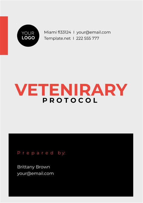 Free Veterinary Protocol Template To Edit Online