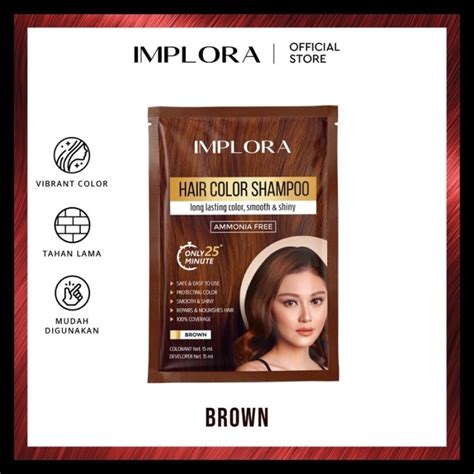 Jual Hair Color Shampoo Implora All Variant Shampoo Pewarna Rambut Implora Hitam Kota