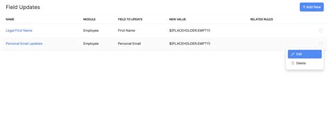 Field Updates Zoho Payroll Help