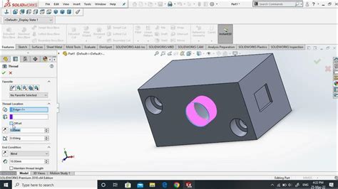 Solidworks Tutorials For Beginners Features Tab Extrude Revolve Sweep Cut Etc Part 3