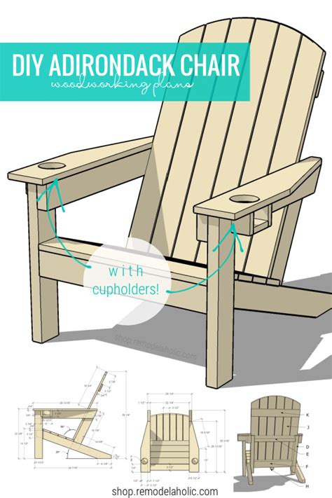 Diy Adirondack Chair Plan With Cupholders Homenoon