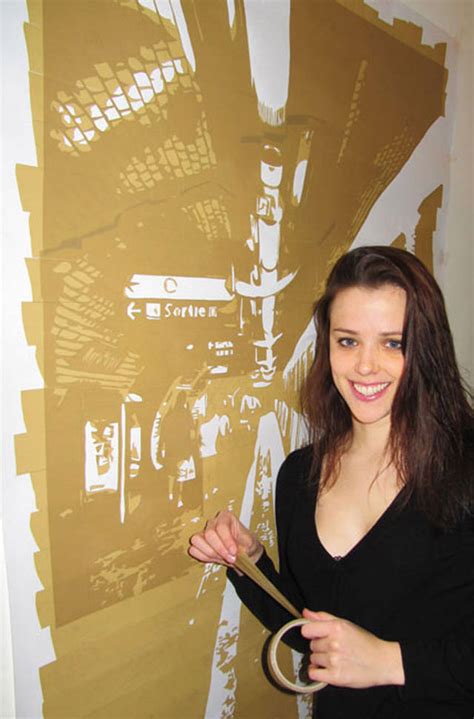 Pauline Fillioux Adhesive Tape Art Fubiz Media