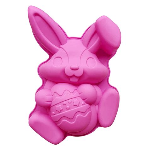 Azzakvg Eastersilicone Bunny Bakeware Easter Cake Mould Cartoon Diy