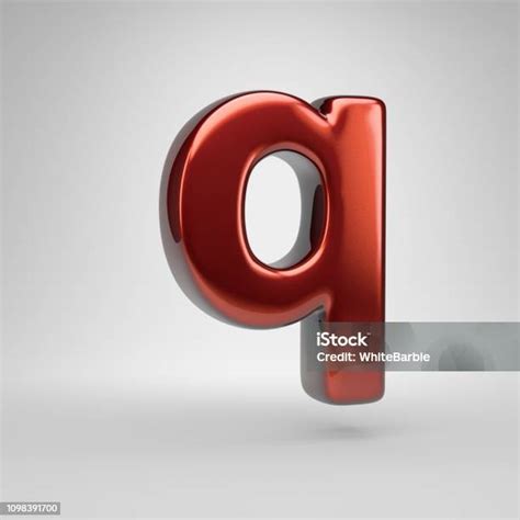 3d 편지 Q 소문자입니다 흰색 배경에 고립 된 빨간 금속 편지 0명에 대한 스톡 사진 및 기타 이미지 0명 3차원 형태