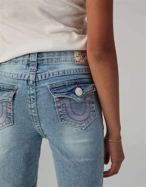 True Religion Joey Girls High Rise Flare Jeans Light Wash Tillys