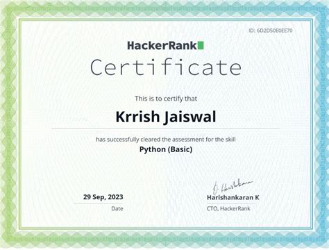 Krrish Jaiswal On Linkedin Im Happy To Share That Ive Obtained A New