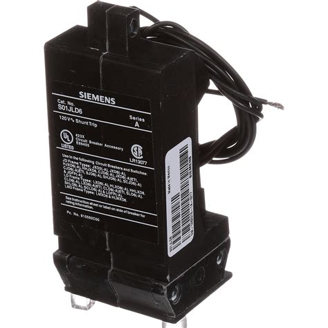 Siemens S01mn6 Breaker Shunt Trip Md Nd Pd Rd 120vac