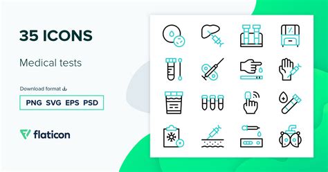 Medical Tests Icon Pack Outline 35 Svg Icons