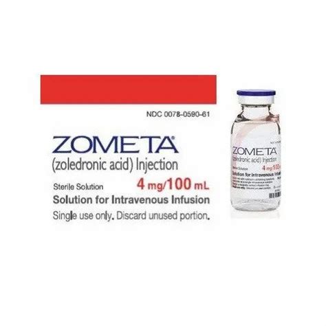 Zometa 4mg 100mL Injection At Best Price In Poladpur By Gennec Pharma Medical General Store