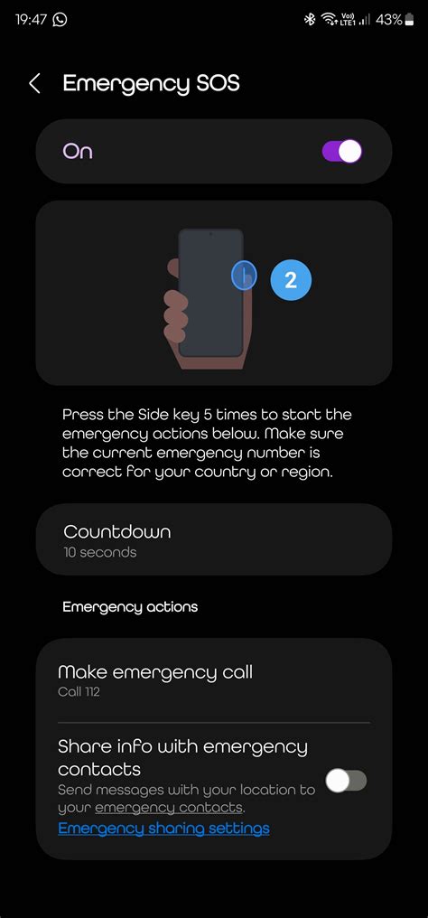 emergency call lock screen samsung community