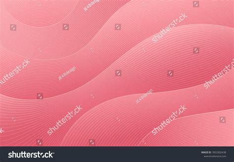 Abstract Light Red Gradient Wave Shape Stock Vector Royalty Free