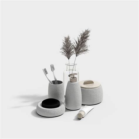 Elegant Bathroom Accessories 3d Model For Contemporary Spaces