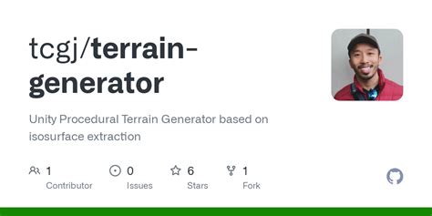 GitHub Tcgj Terrain Generator Unity Procedural Terrain Generator Based On Isosurface Extraction