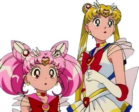 Super Sailor Moon And Super Mini Moon Vector 2 By Mrtoonlover83 On
