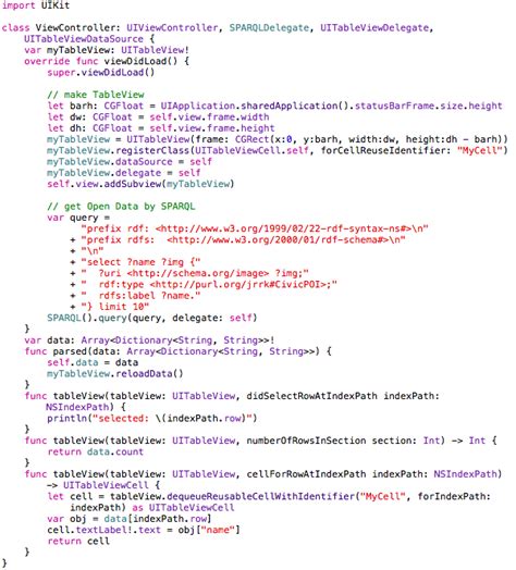 Sparqlを便利に使うクラスをつくる ゲームづくりから始めるswift入門 その3