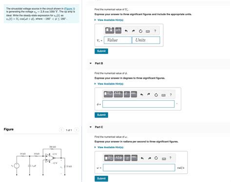 solved the sinusoidal voltage source in the circuit shown in