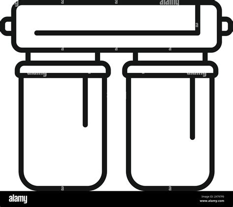 Vector Illustration Of A Simple Black And White Water Purification Icon