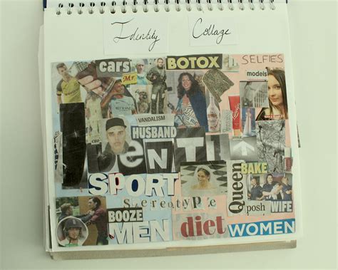 Identity Collage Page Yr12 Graphics Sketch Book Collage Identity