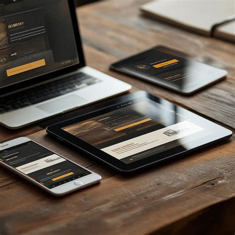 User Interface With Scalable Text And Responsive Design For Different