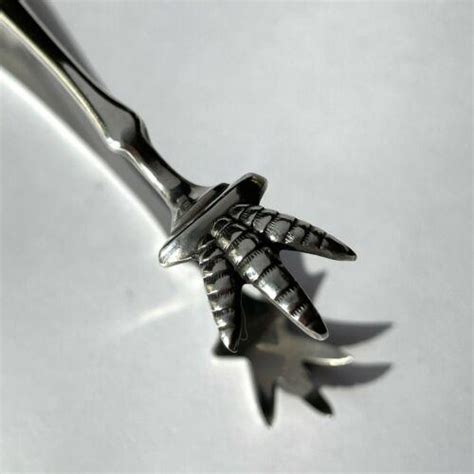Vintage 1847 Rogers Bros Clawfoot Silver Plate Sugar Tongs Ice Tongs