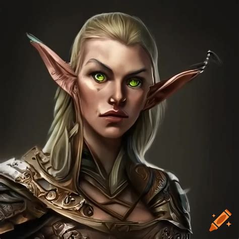Image Of A Warrior Elf On Craiyon
